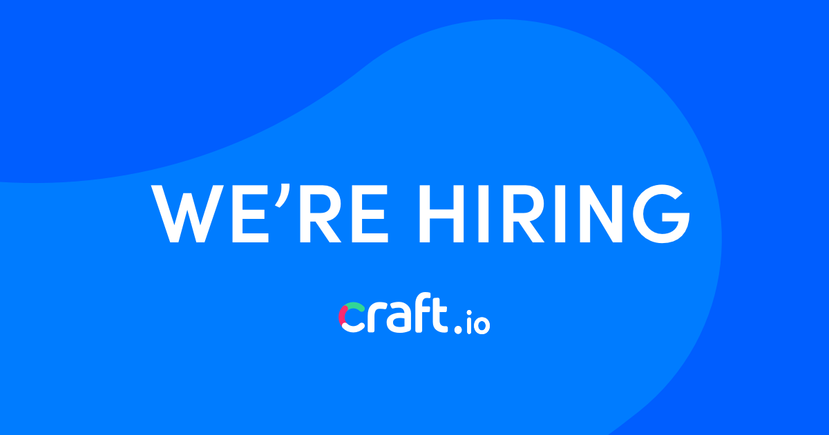 Craft.io Careers Page